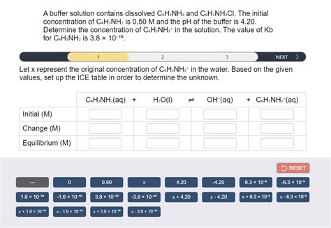 solved a buffer solution contains dissolved c6h nh2 and