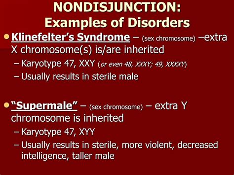 Ppt Karyotypes And Nondisjunction In Genetics Powerpoint Presentation