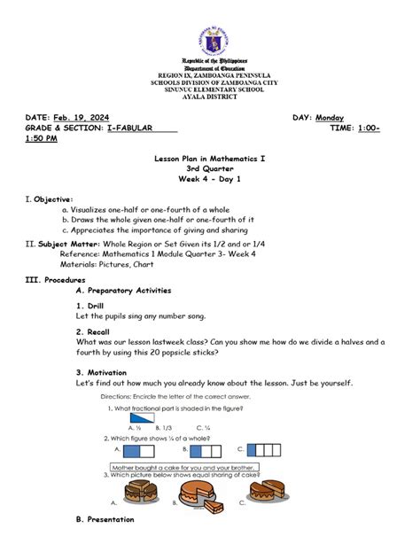 math q3 w4 pdf lesson plan subtraction