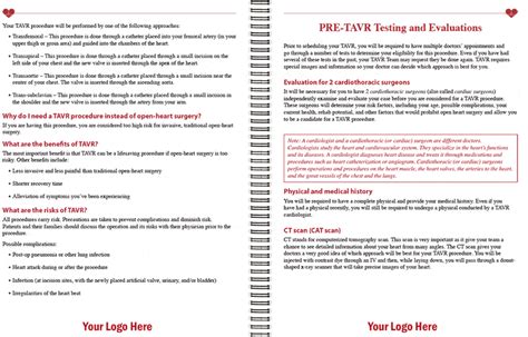Understanding And Evaluating Tavr A Pre Procedure Guide Recover Rite