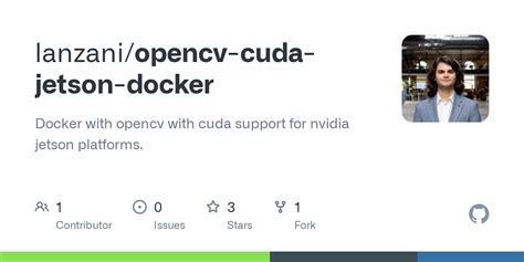 Github Lanzaniopencv Cuda Jetson Docker Docker With Opencv With Cuda Support For Nvidia