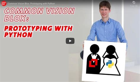 Common Vision Blox Prototyping With Python Automation International