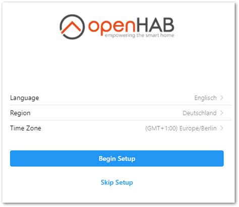 Getting Started First Steps Openhab