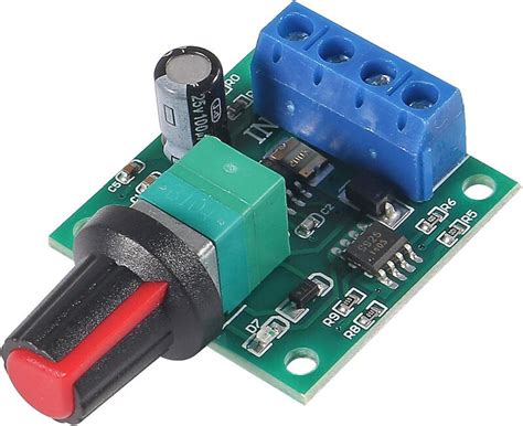 dc 2a pwm 모터 속도 컨트롤러 pwm 1803bk 저전압 모터 가변 드라이브 컨트롤러 속도 제어 노브 포함 6 개