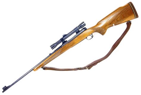 Lot Winchester Model 70 Bolt Action Rifle And Scope
