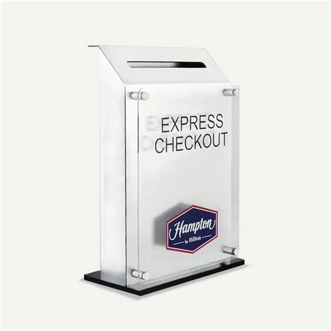 Express Checkout Hotel Key Drop Box Key Drop Luminati Hotel Floor Hotel Retail Display