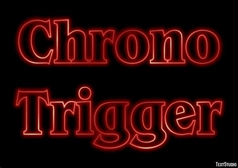 Chrono Trigger Text Effect And Logo Design Videogame