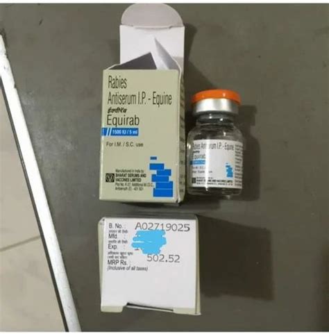 Bharat Serum Liquid Equirab 1500 Iu Injection For Commercial