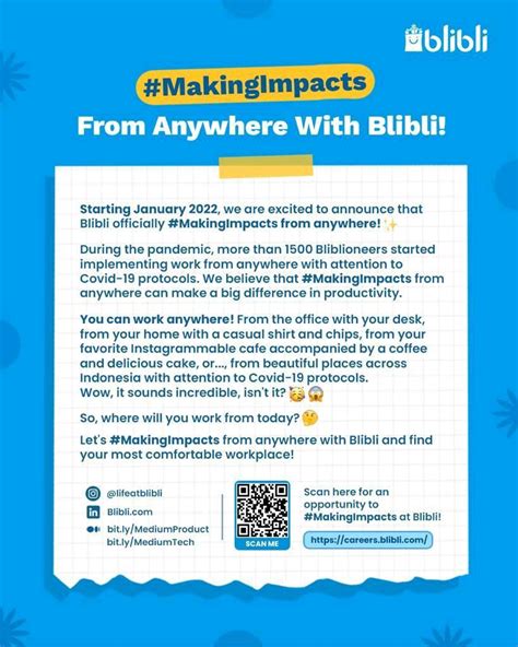 Eko Kurniawan Khannedy On Linkedin Wfh Blibli Lifeatblibli Makingimpacts 97 Comments