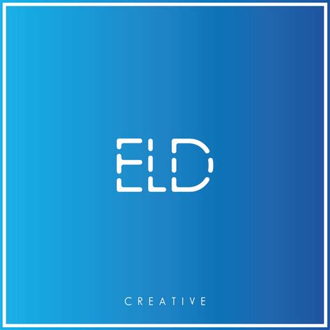 Eld Premium Vector Latter Logo Design Creative Logo Vector Illustration