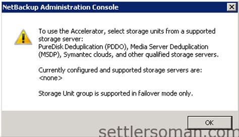 Netbackup Accelerator For VMware Backup Part 2 Configuration Settlersoman A Settler In