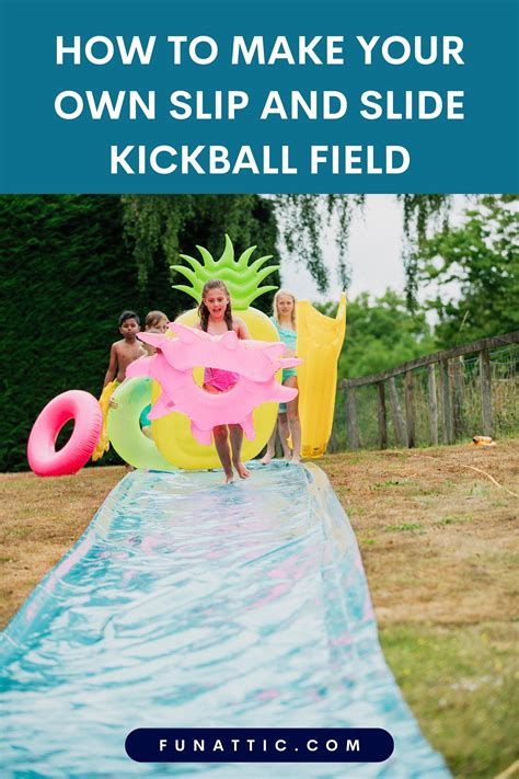 How to Make Your Own Slip and Slide Kickball Field - Fun-Attic in 2023 | Slip and slide kickball ...