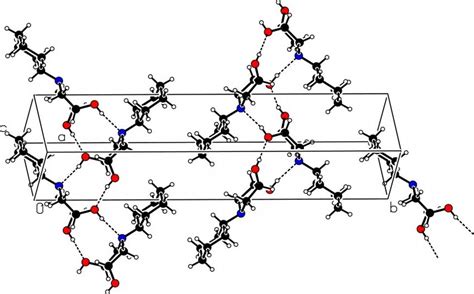View Of The Unit Cell Showing The Molecular Packing And The