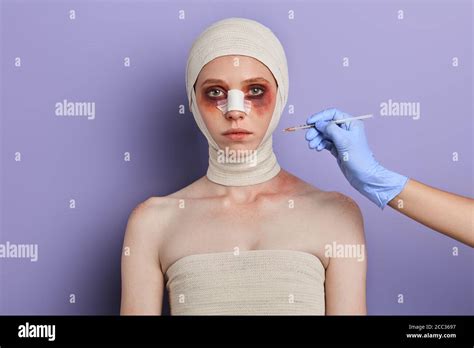 Woman Receiving Botox Injection Poor Beaten Girl Wants To Change Her Appearance To Avenge