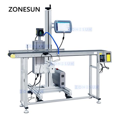 zonesun zs lmc1 automatic co₂ laser date code printing machine