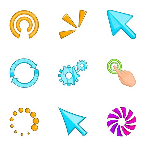 Pointer Computer Mouse Icons Set Cartoon Style Computer Icons Mouse Icons Style Icons Png And