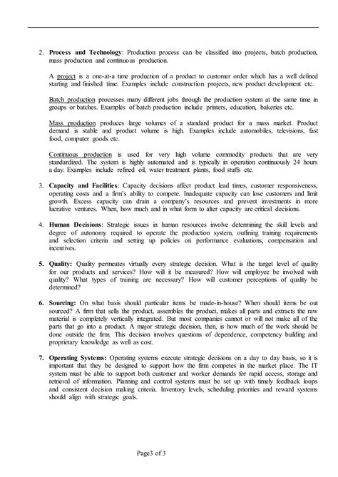 Operations Strategy Pdf