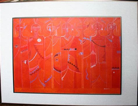 David Chethlahe Paladin Oil On Canvas 1977