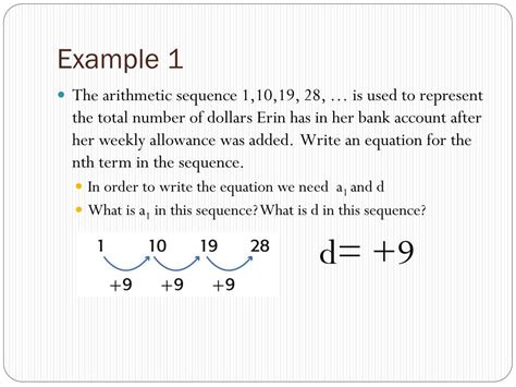 PPT Arithmetic Sequences PowerPoint Presentation Free Download ID