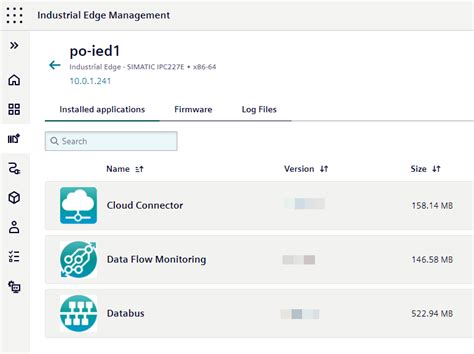 Application Logs Industrial Edge Documentation