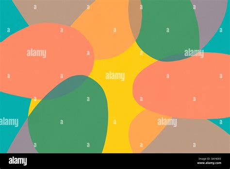 A Lively Abstract Artwork Featuring Overlapping Bold Shapes In Vibrant Colors The Dynamic