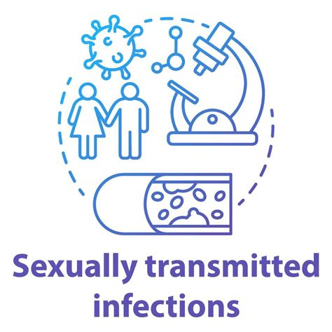 Sexually Transmitted Infections Blue Gradient Concept Icon Stis Idea
