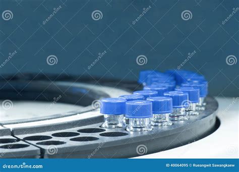 Sample Vial In Instruemtal Analysis Tray Stock Image Image Of Mass