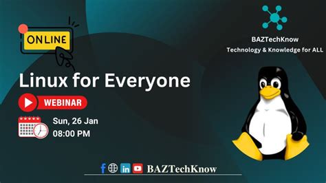 Baztechknow On Linkedin Linux Webinar Baztechknow Techforeveryone Registernow…