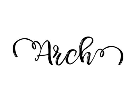 Arch Lettering Graphic By Dudley Lawrence · Creative Fabrica