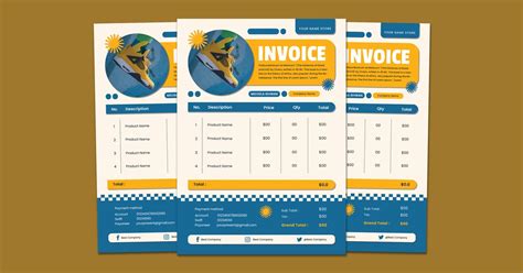 Product Invoice Template Print Templates Ft Invoice And Restaurant Envato