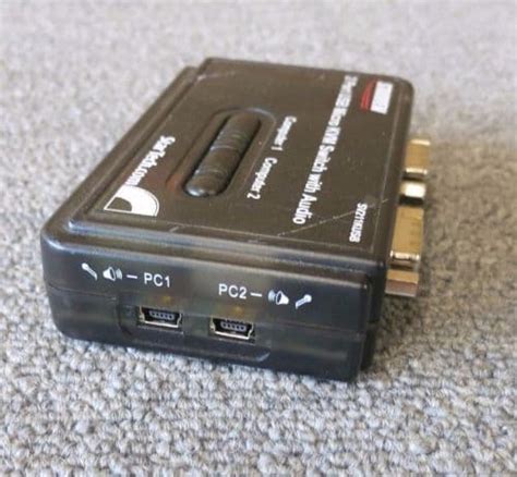 Starview 2 Port Black Usb Micro Kvm Switch Kit With Audio With Cables Sv211kusb