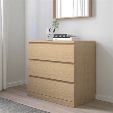 Ikea Malm 3 Drawer Dresser Aptdeco