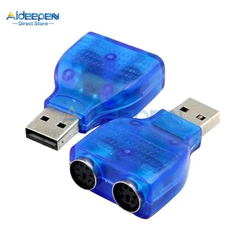 1pcs Usb Male To Ps2 Ps 2 Female Mouse Keyboard Vicedeal