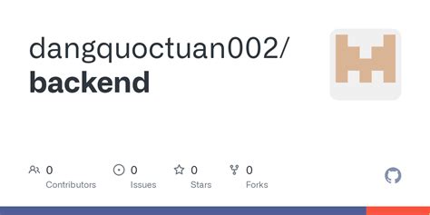 GitHub Dangquoctuan Backend