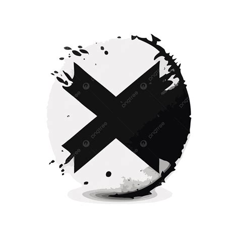 The X Logo On A White Background Vector A Simplistic Black Icon Of