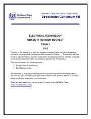 Maximize Your Grade 11 Electrical Technology Exam Success Course Hero