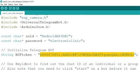 ESP32 Cam With Telegram App Send Images To Telegram ESP32 Cam With Telegram App Send Images To Telegram