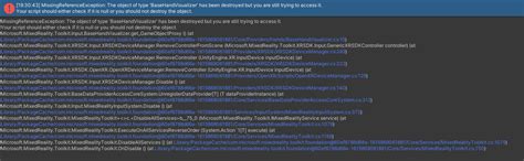 Sometimes Ending A Holographic Remoting Session Generates Exceptions