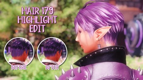Hair 179 Highlight Edit The Glamour Dresser Final Fantasy Xiv Mods