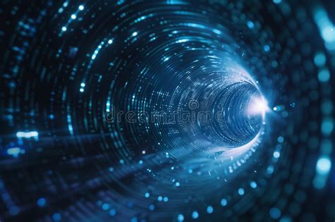 tunnel black hole high speed big data flow digital technology stock