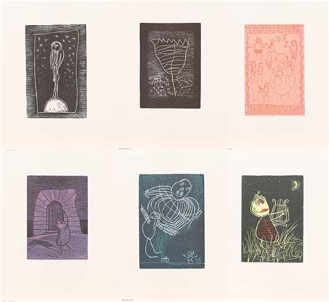 Arno Vihalemm Estland 1911 1990 Folder Containing Linocuts And Poems