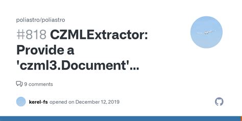 CZMLExtractor Provide A Czml Document Directly Issue Poliastro Poliastro GitHub