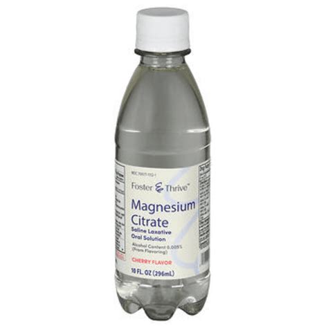 Magnesium Citrate Saline Laxative Oral Solution Cherry Flavor 10