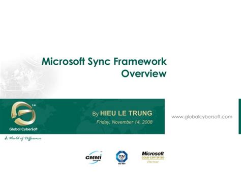 Microsoft Sync Framework Ppt