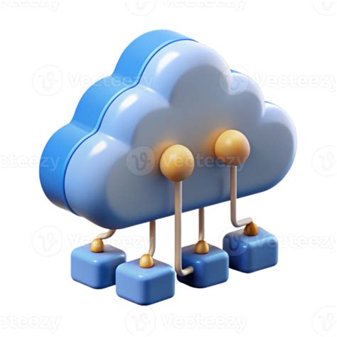 3d cloud computing illustration network servers data storage 55239099 png