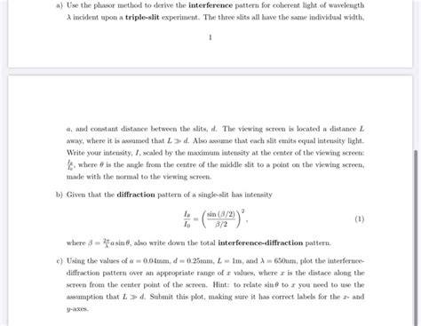 Solved A Use The Phasor Method To Derive The Interference Chegg Com