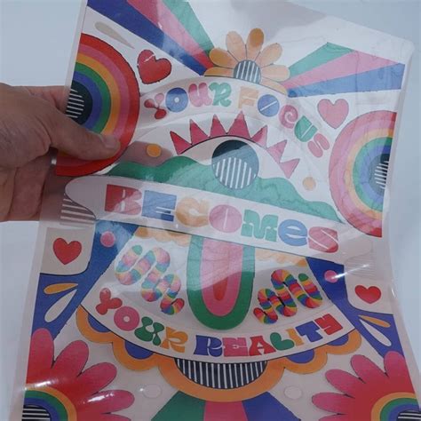 Dtf Film With Gradient Effect For Tshirt Printing Visionsub