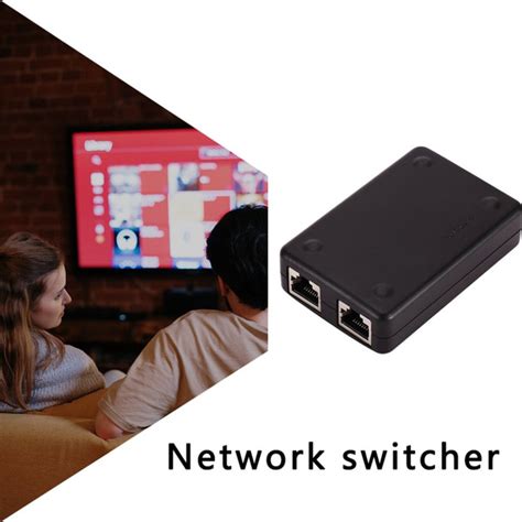 Two Port Network Interface Switch Mini 2 Port Rj45 Lan Hub Network Switch Box Wish