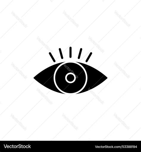 Eye Icon Set Human Eyeball Symbol Eyesight Sign Vector Image