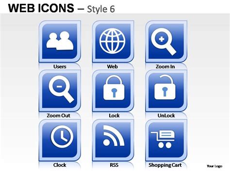 Web Icons Style 6 Powerpoint Presentation Slides Presentation